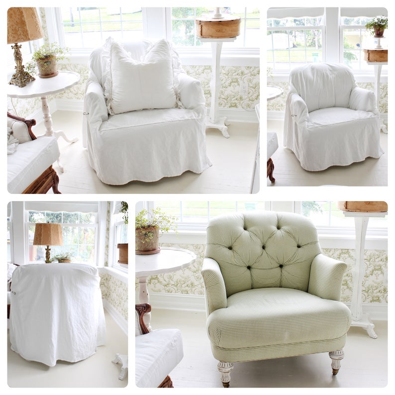 Straight Furniture Slipcover | Farmhouse Decor | Simply French Market