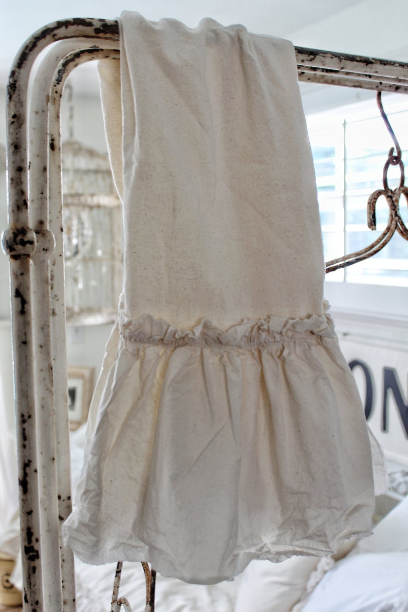 Ruffle Linen Tea Towel Set of 2 | Simply French Market