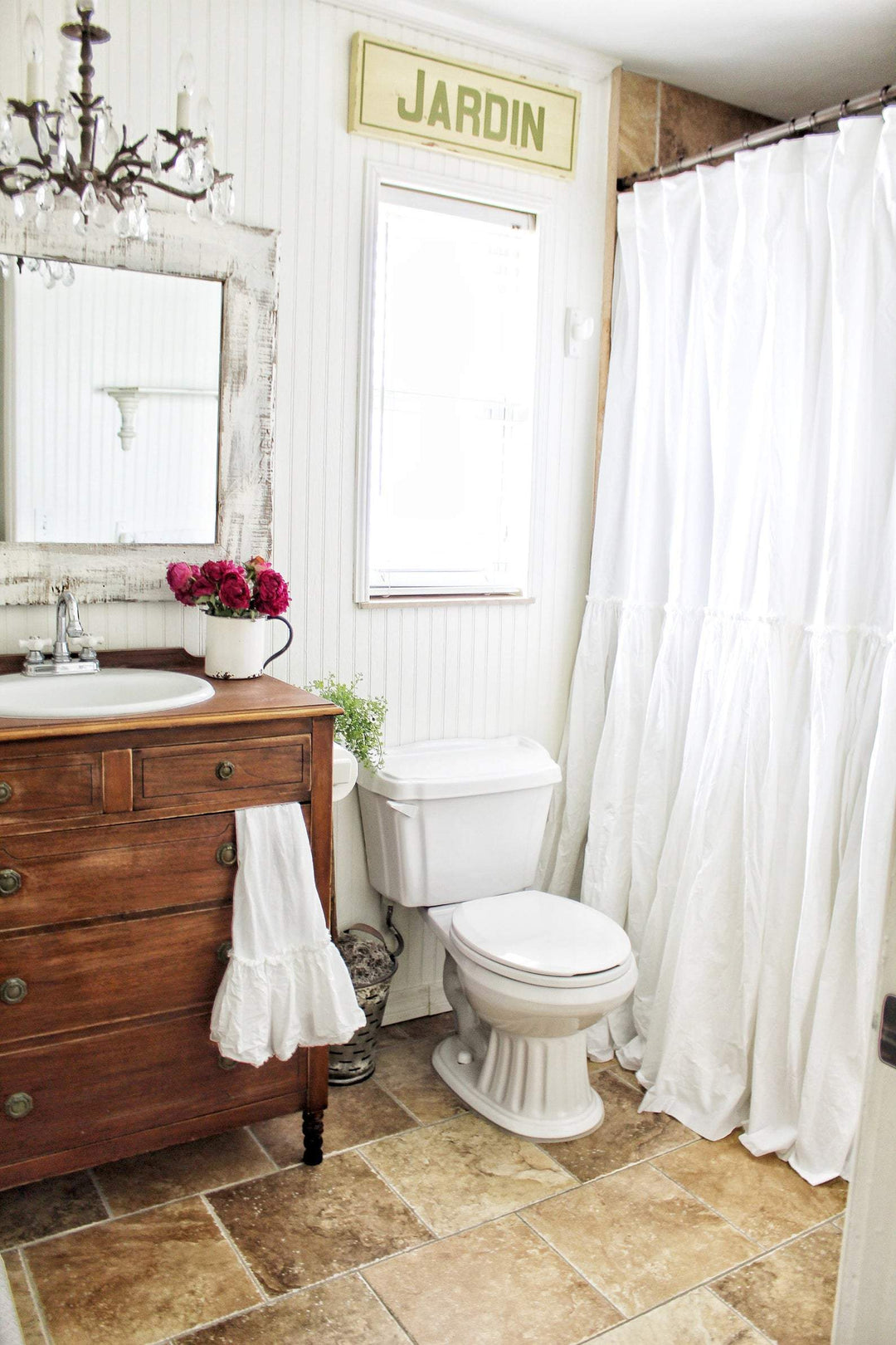 Farmhouse bathroom shower curtain store